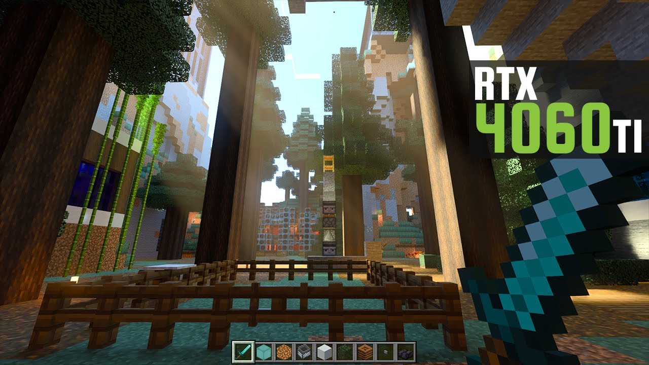 Minecraft RTX ON | RTX 4060 TI + R5 5600 - YouTube