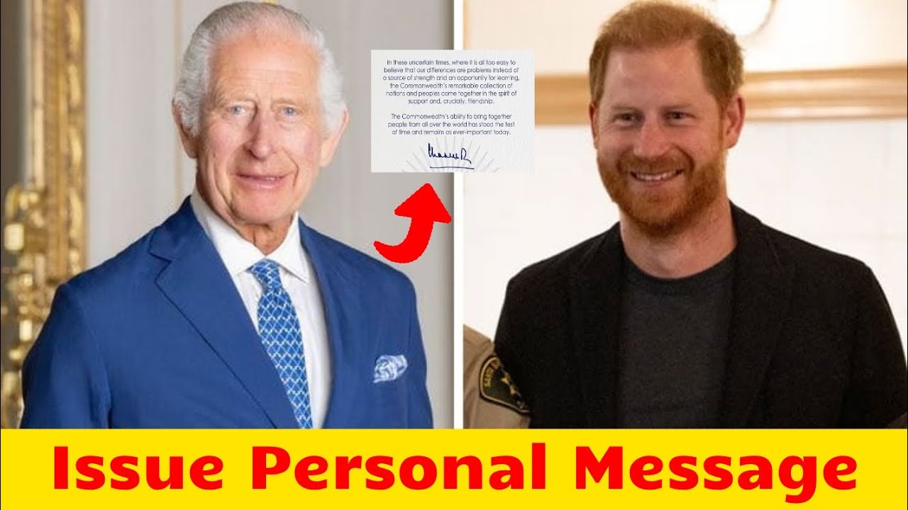 King Charles pens personal message as Prince Harry makes surprise Visit ...