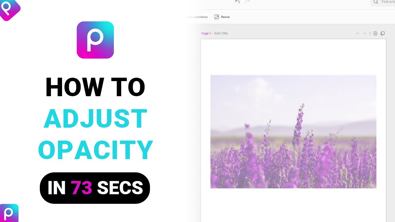 How to Adjust The Opacity Of An Image on Picsart [NEW] - YouTube