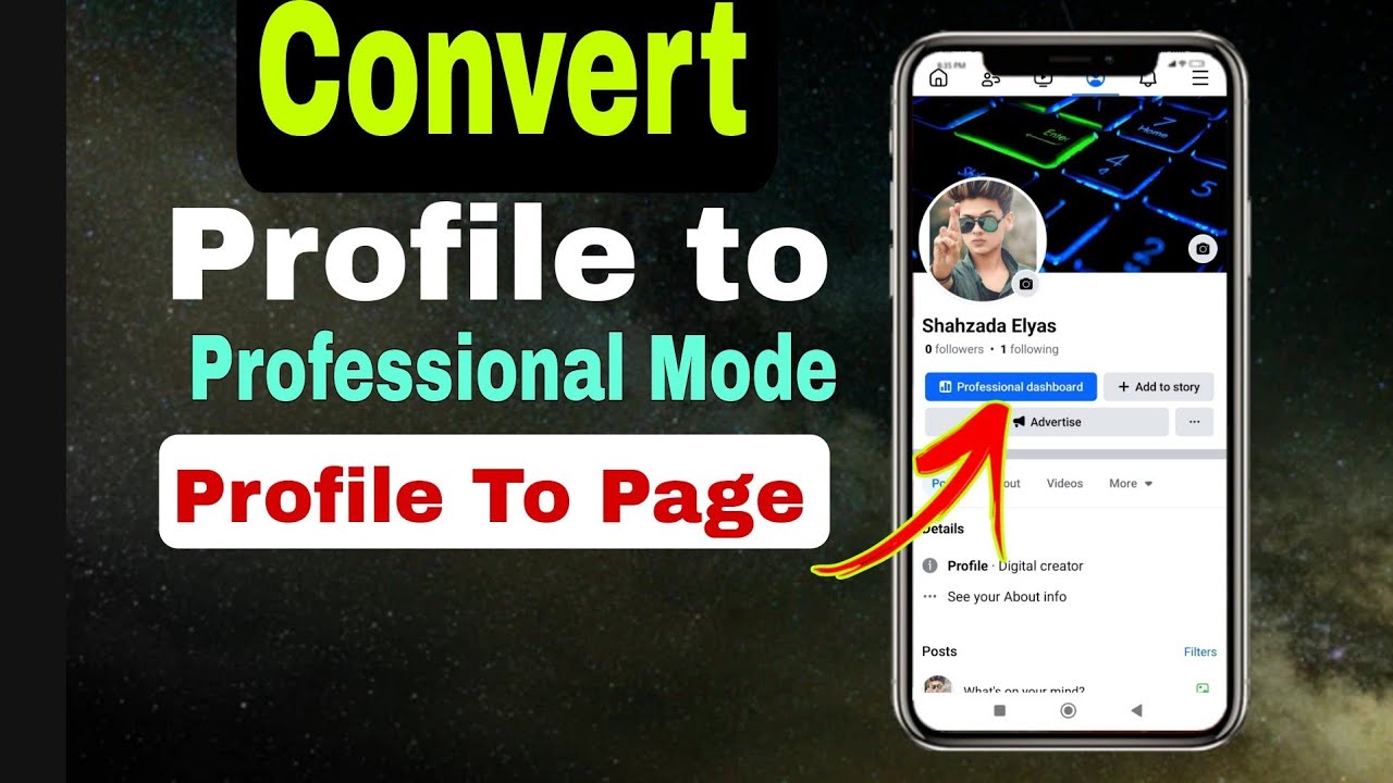 How To Facebook Profile Convert To Professional Mode (2025) Convert Fb ...