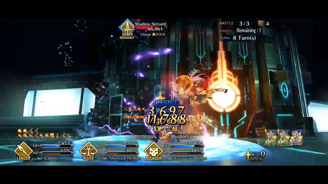 [FGO NA] Sherlock Nullifying Class Advantage - YouTube