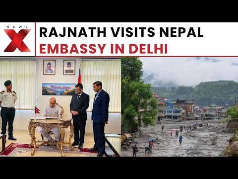 Nepal Flash Floods: Rajnath Singh Visits Embassy, Offers India’s Condolences | NewsX