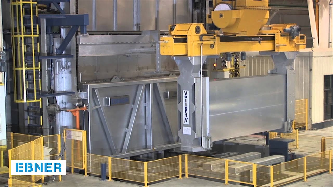 EBNER pusher type furnace - YouTube