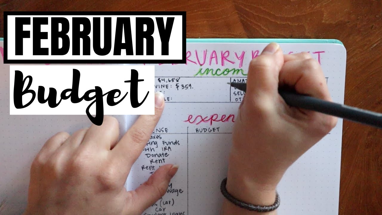 FEBRUARY BUDGET | Goals and Money Changes - YouTube