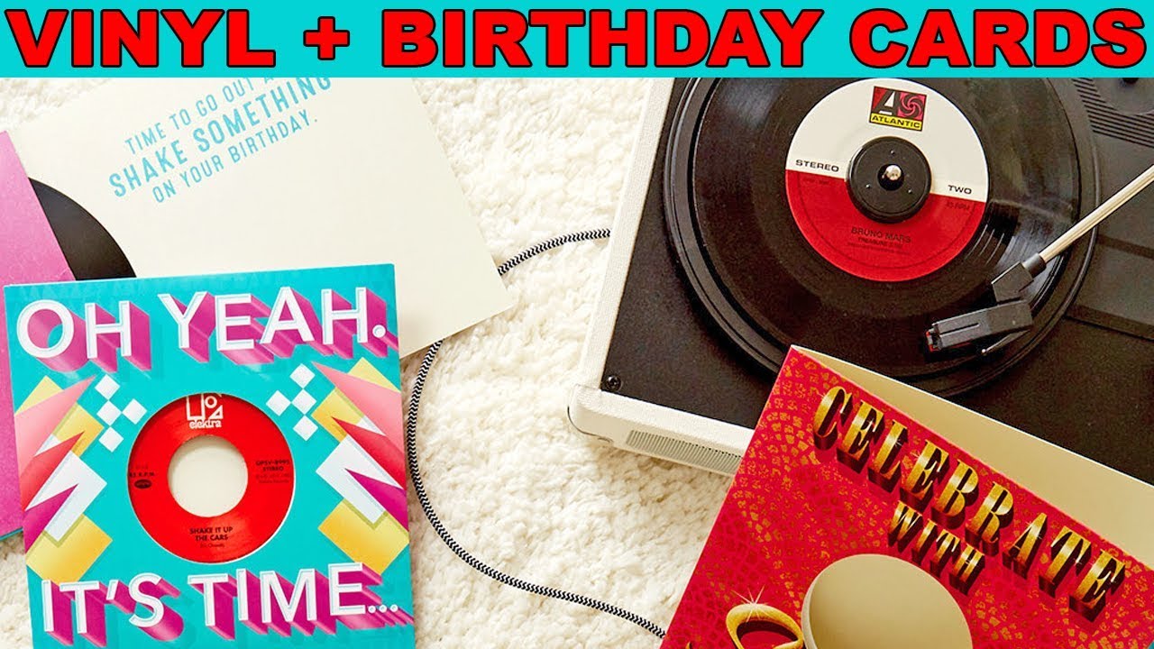 Vinyl Birthday Cards? Hallmark Bundles Singles With Greeting Cards ...