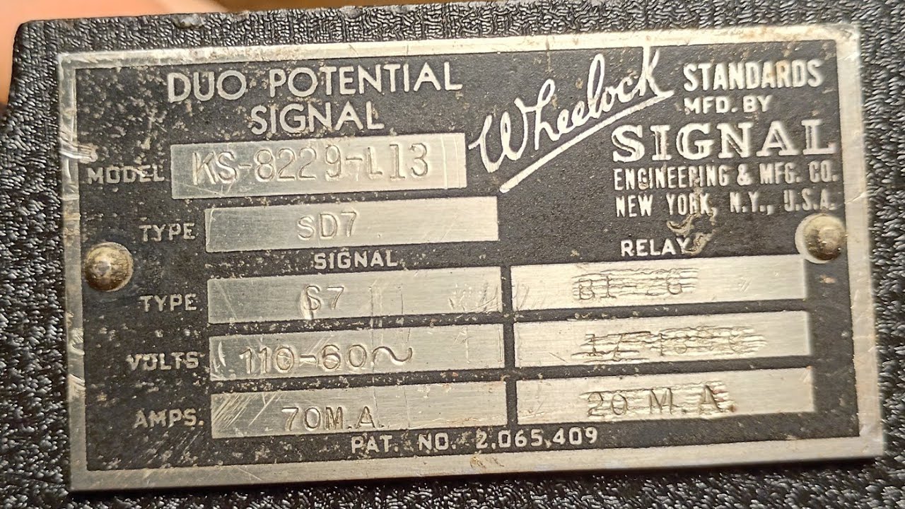 Wheelock Standards Duo Potential Signal Chime | 8/20/25 - YouTube