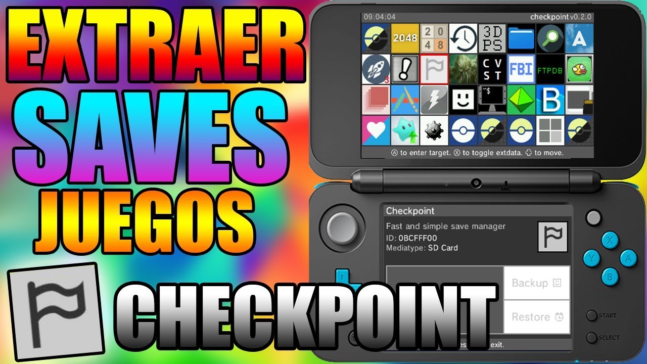 EXTRAER E INYECTAR SAVES DE JUEGOS - CHECKPOINT 3DS - YouTube