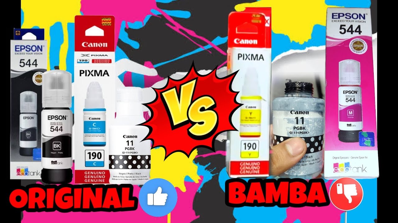 cómo diferenciar tintas ORIGINALES🔝 de tintas BAMBAS👎🏽 (EPSON Y CANON ...