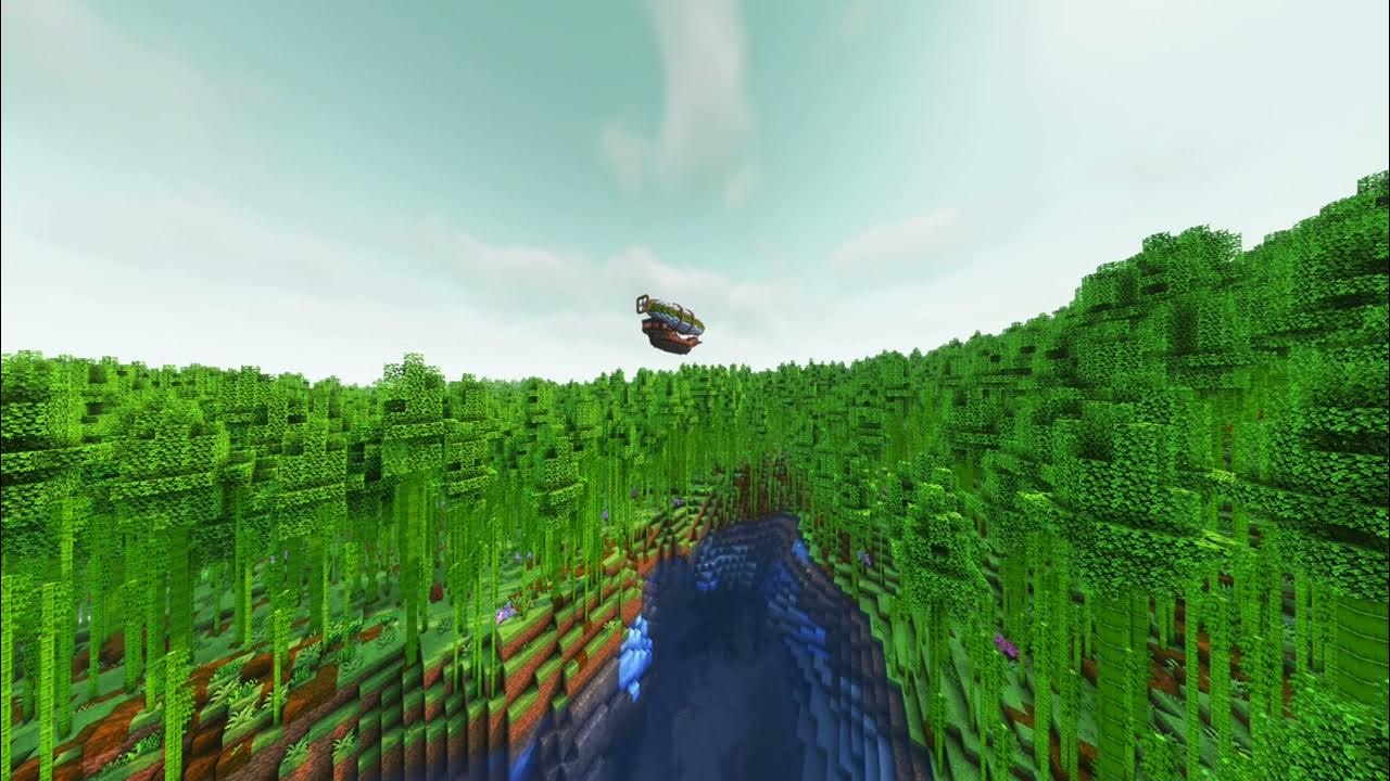 A Stop In A Zeppelin Caravan - 15 Minute Minecraft Ambience - YouTube