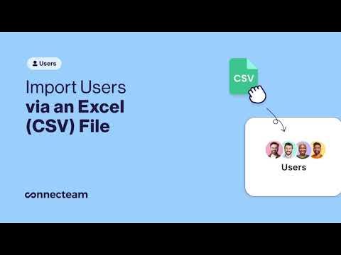 Connecteam | Job Schedule | Import via an Excel (CSV) File - YouTube