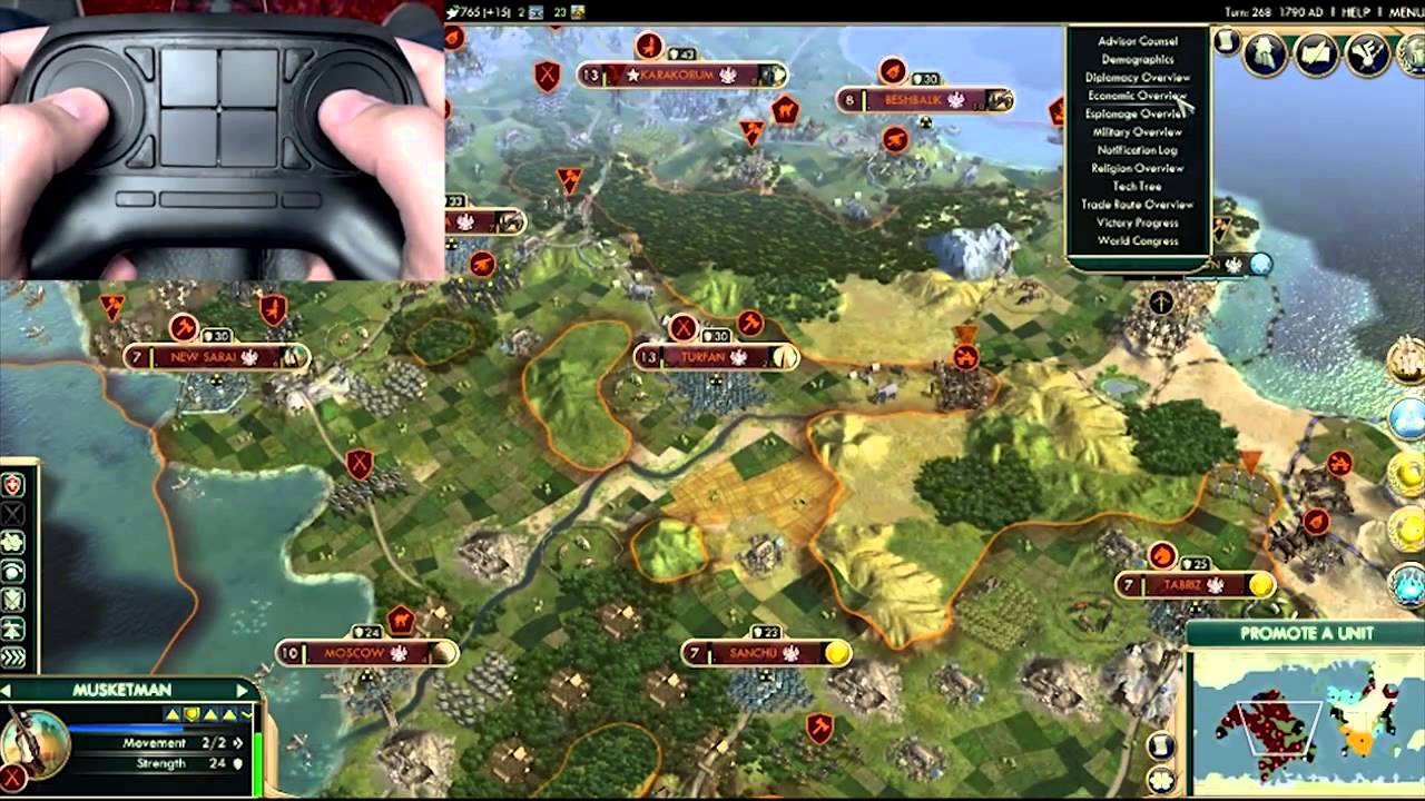 Steam Controller | Let's Play Civ 5, Portal 2, Papers Please, Counter ...