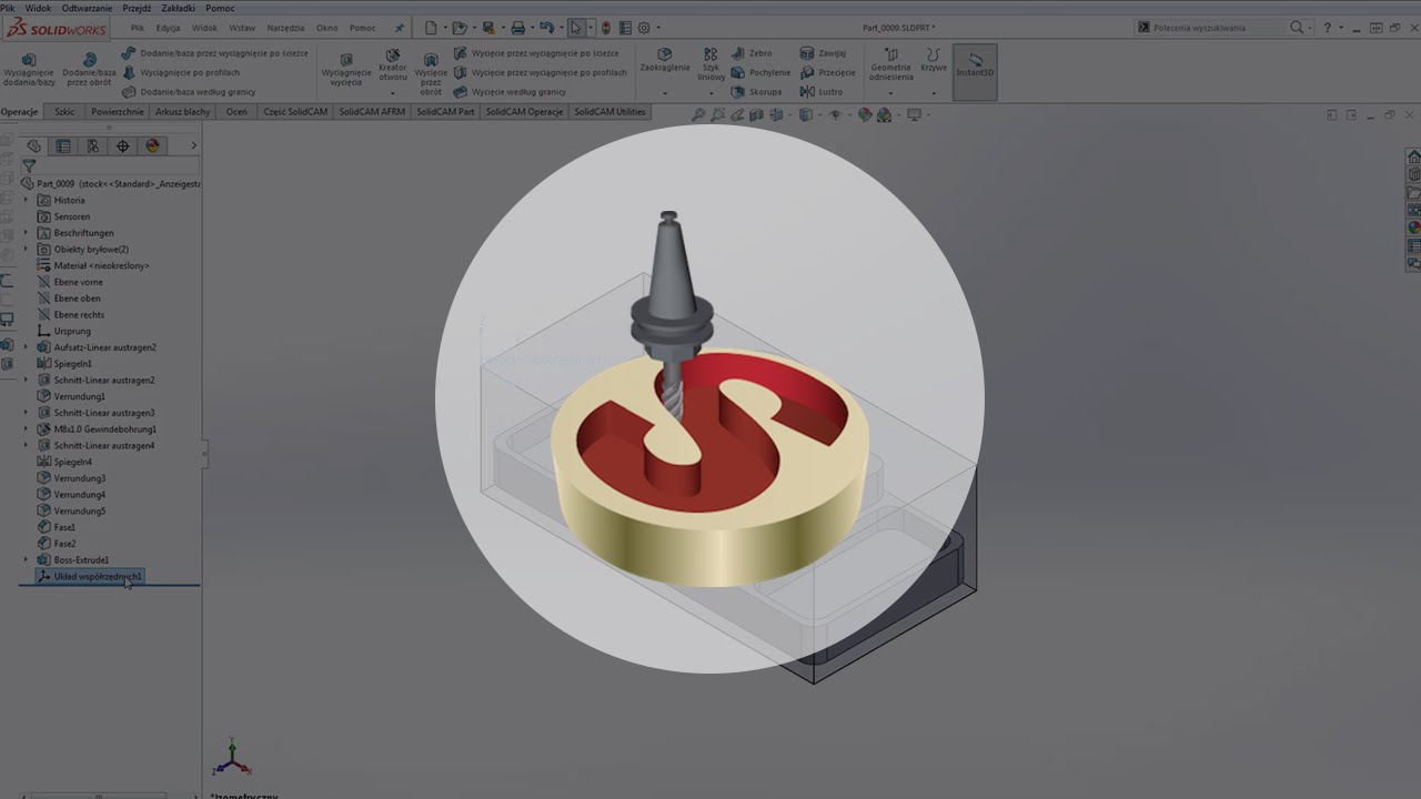 Jak zautomatyzować definiowanie bazy w SolidCAM | SOLIDCAM TUTORIAL #2 - YouTube