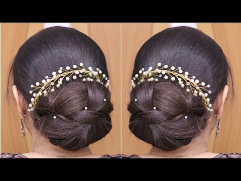 Wedding Juda Bun Hairstyle | Easy Juda Hairstyles For Wedding  | Wedding Hairstyle For Long Hair