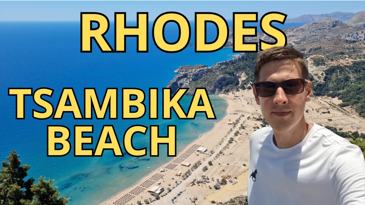 Rhodes 🇬🇷 - Tsambika Beach Rodos - Best sandy beach? - YouTube