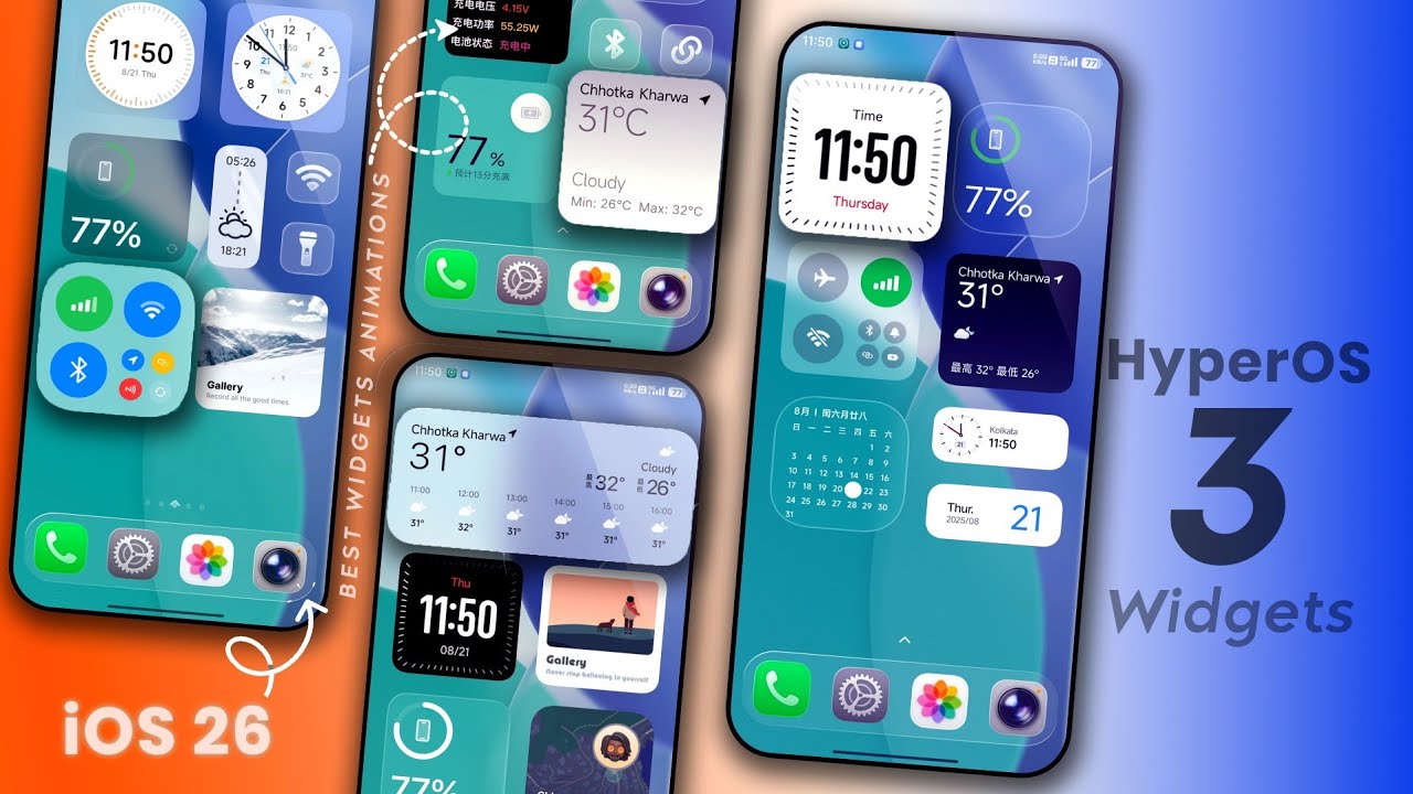 Finally, HyperOS 3 widgets we got before GTA 6 launch.😁 | HyperOS 3 aka ...