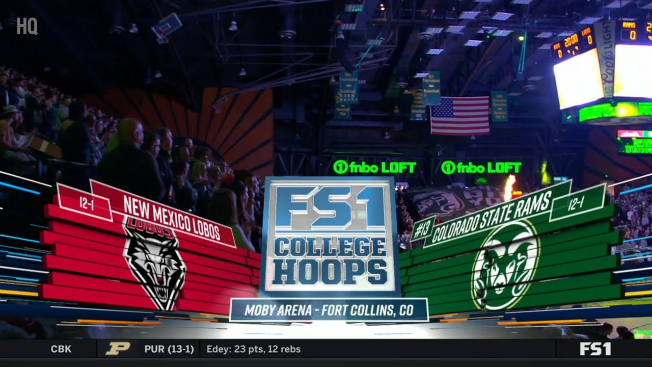 FS1 College Hoops intro | New Mexico @ 13 Colorado State | 1/2/2024 ...
