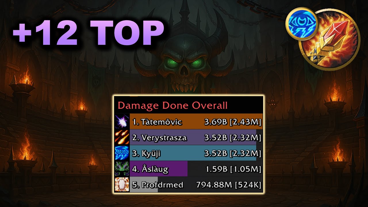 FIRST KEY AS ARCANE IN A YEAR || +12 ToP Arcane Mage M+ PoV | WoW The ...