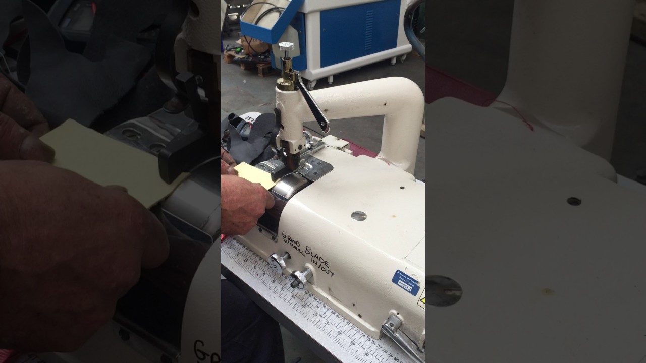 DCR SK50 SKIVER- Leather Skiving Machine - YouTube