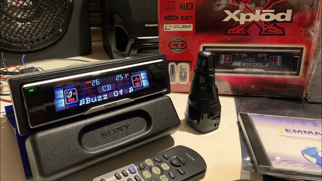 CD Player Sony Xplod CDX-CA850X Novo (2003) “Black Face” - YouTube