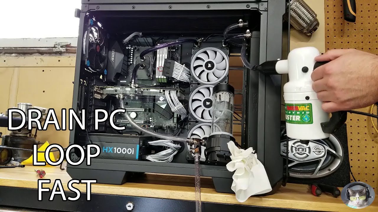 How to Drain Your PC Cooling Loop Really Fast - YouTube
