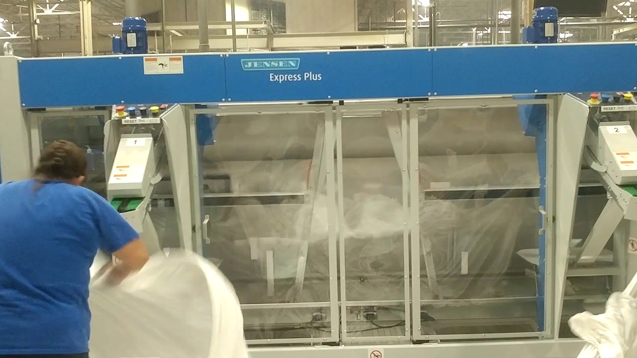 State of the art Jensen sheet spreader, 21st century tech - YouTube
