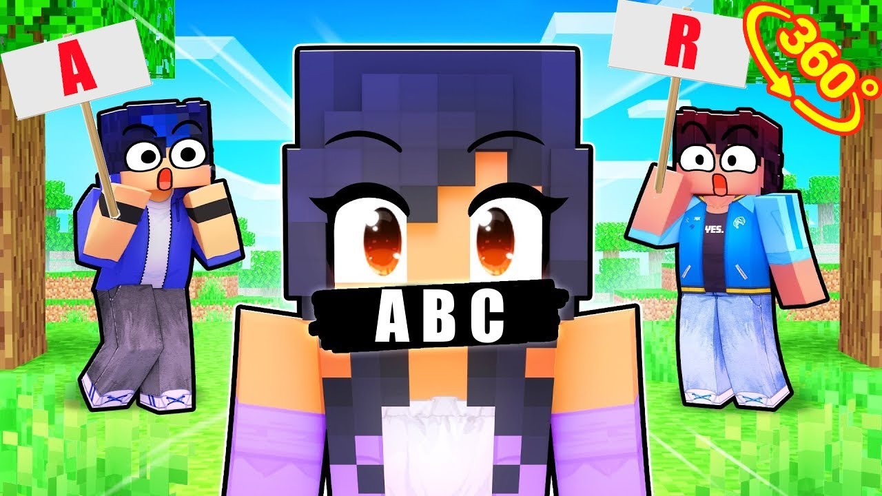 HELP Aphmau to FInd ALL Letters! #1 Finding Challenge 360° VR - YouTube