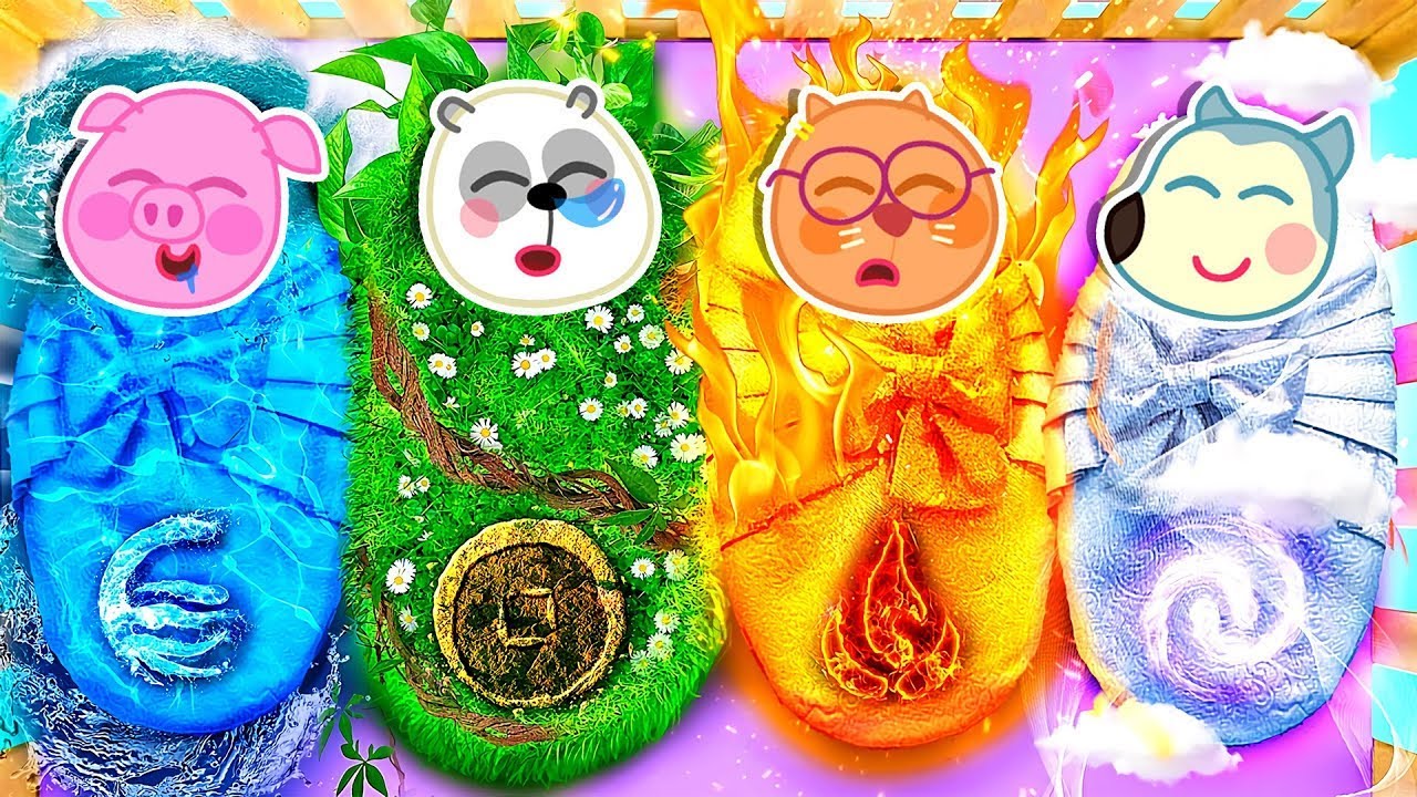We Adopted Four Elements!|Fire, Water, Air and Earth|Wolfoo Kids ...