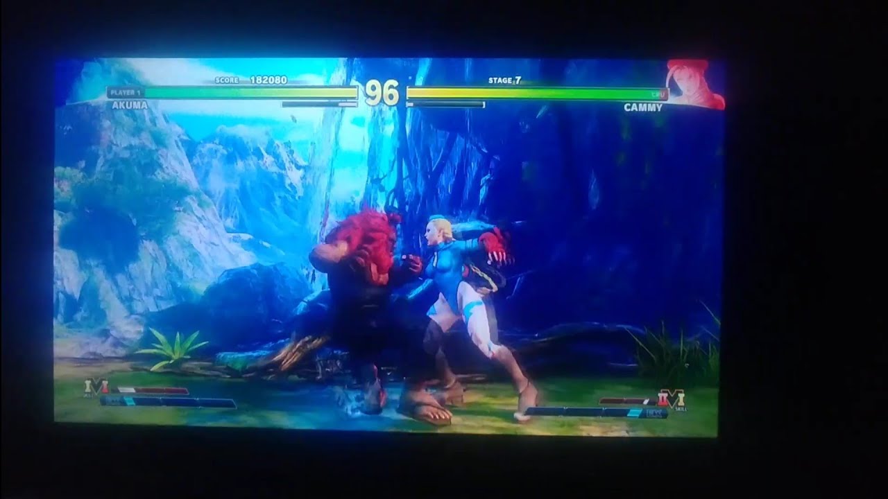 Streetfighter 5 Champion Edition Akuma Palm Strike Throw on Cammy Alpha ...
