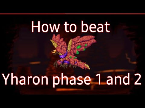 How to beat Yharon phase 1 and 2. Terraria - YouTube