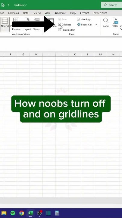 🕸️Grid line in Excel #excel #exceltech #exceltips #trending #viralshorts #viralshort #viralreels ...