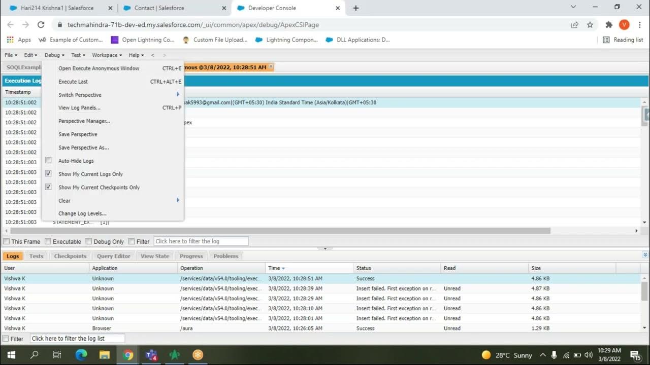 Salesforce Dml Basics In Telugu Youtube