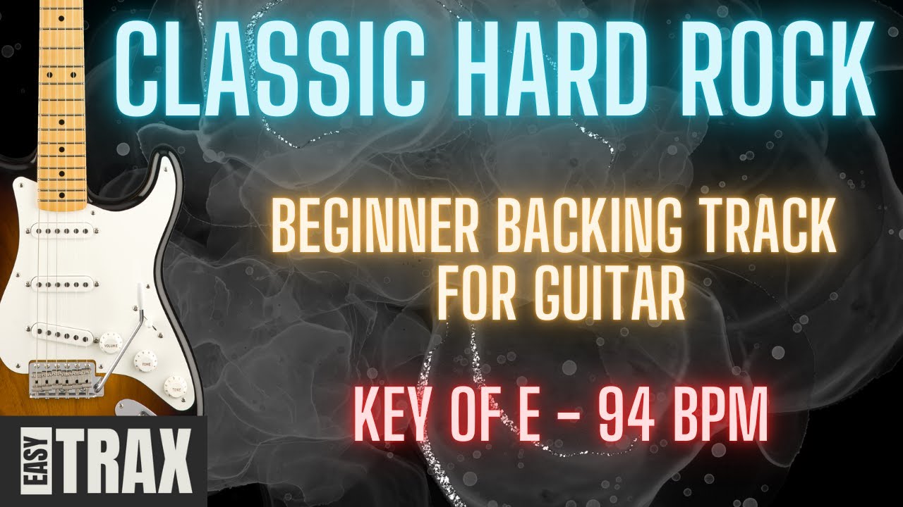 Easy Classic Hard Rock Backing Track for Guitar - "No Good" - Key of E ...