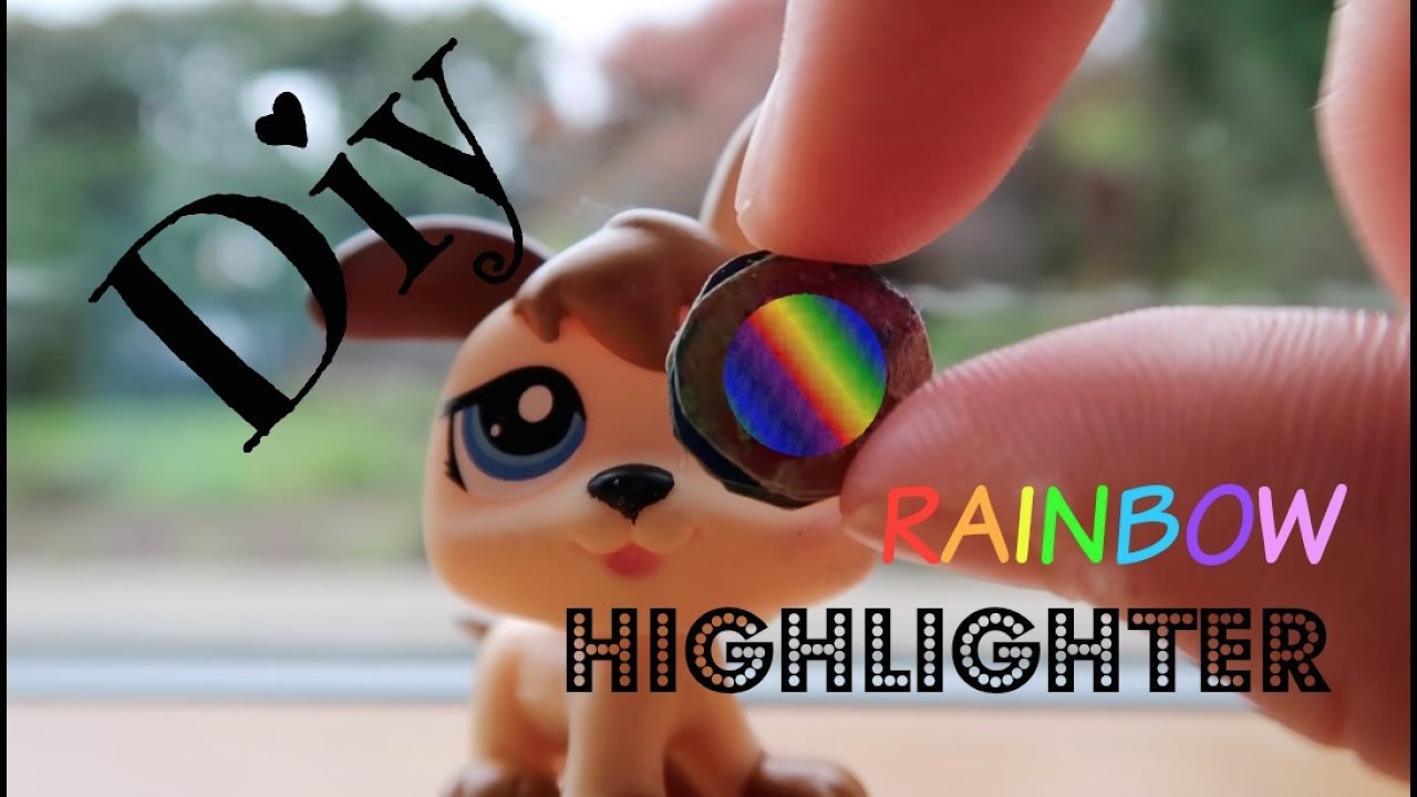 DIY Working Lps Rainbow Highlighter - YouTube