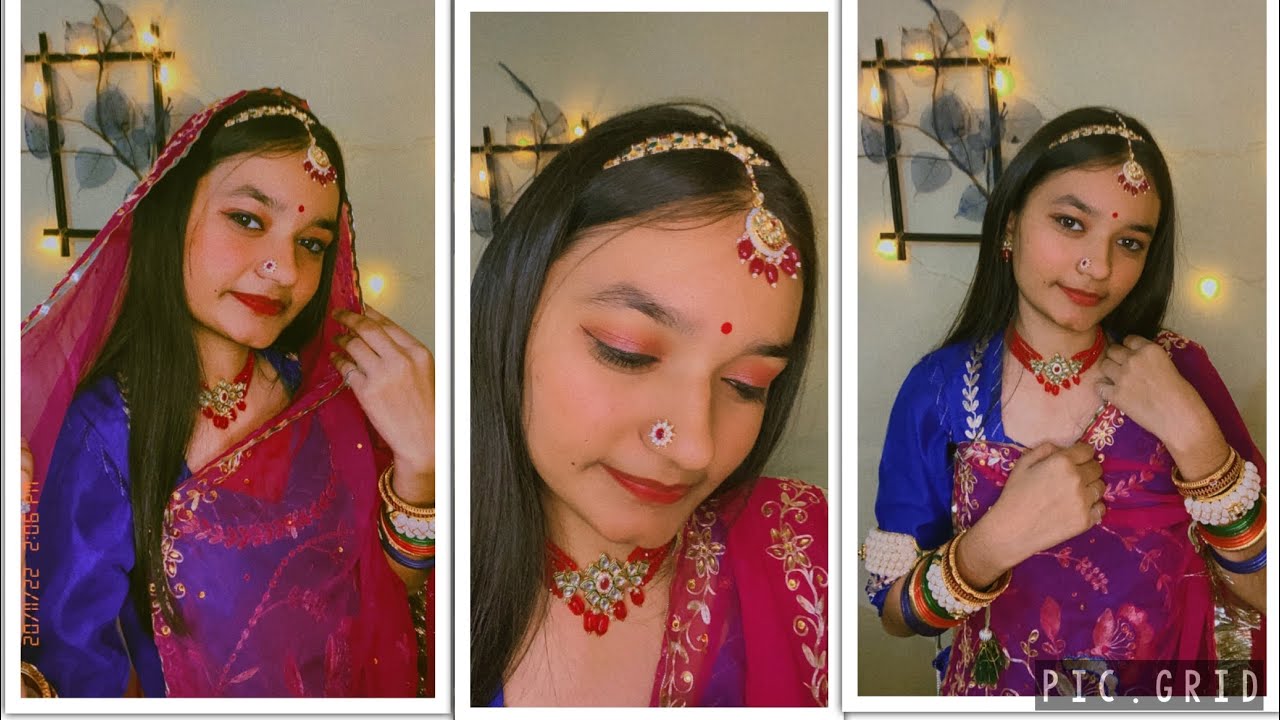 FULL RAJPUTI LOOK😍 || RAJASTHANI LOOK || RAJPUTI POSHAK || BY ...