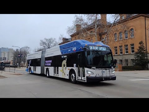 CUMTD 2021 New Flyer Industries "Xclesior" XHE60 2102 on Route 22N ...