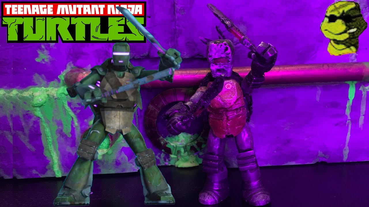 Mutant Apocalypse Cyborg Donnie - 2012 TMNT Customs - YouTube