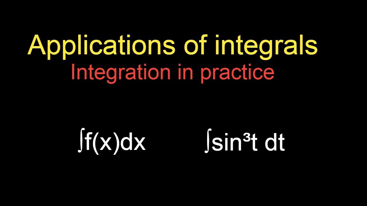 An application of the integrals with squared roots - YouTube