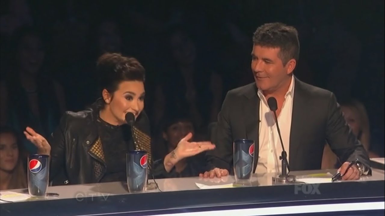 Demi Lovato and Simon Cowell - Funniest moments on The X factor ...