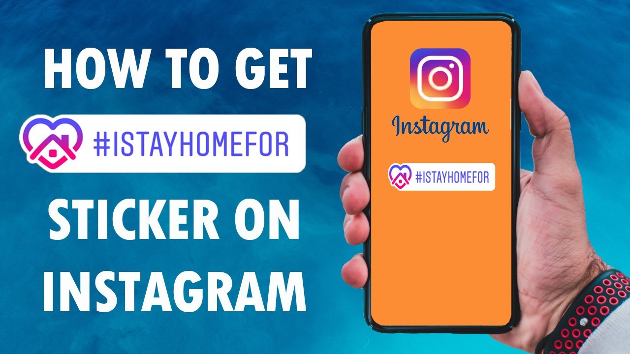 How to get I stay home for sticker on Instagram story - YouTube
