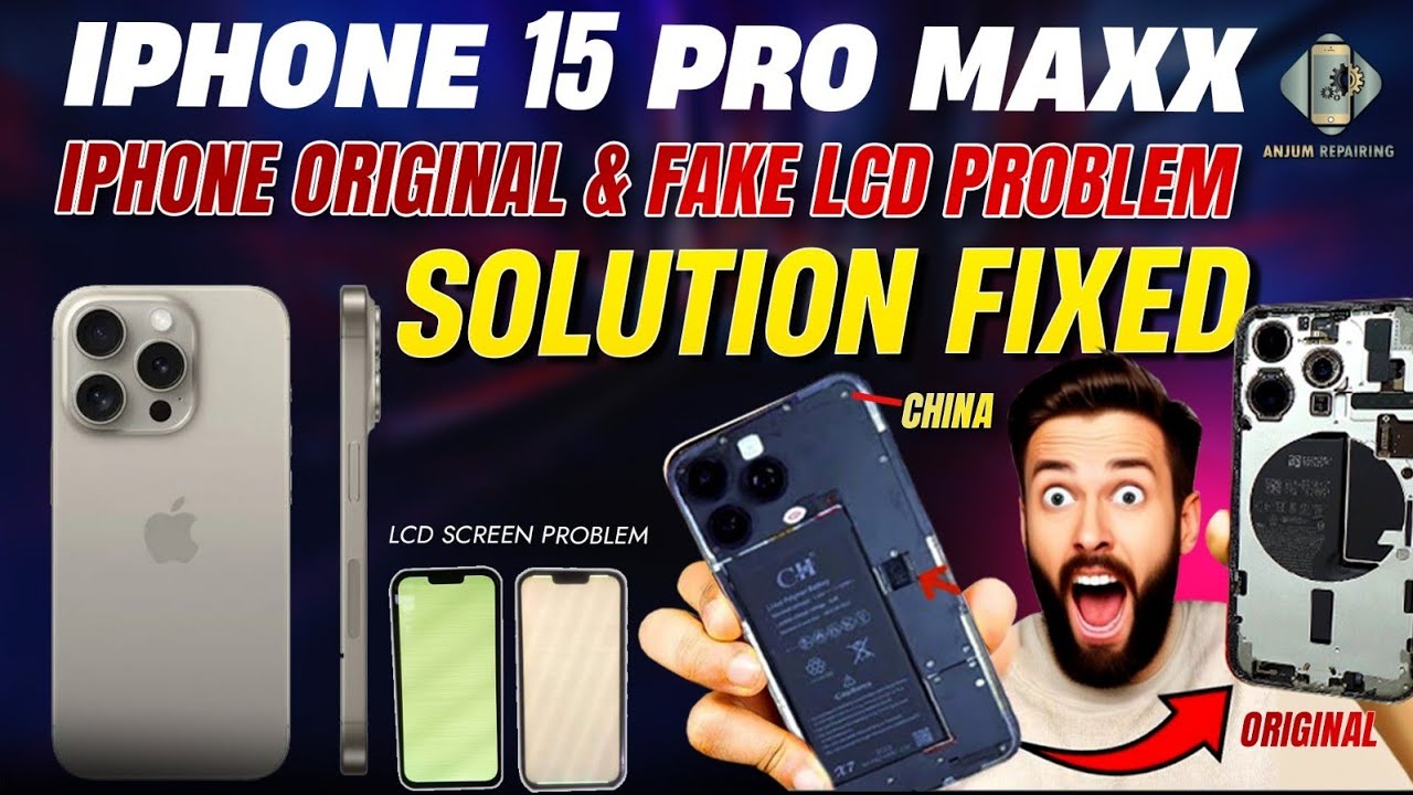 Fake vs Real: iPhone 14 Pro Max LCD screen Problem Display Lines ...