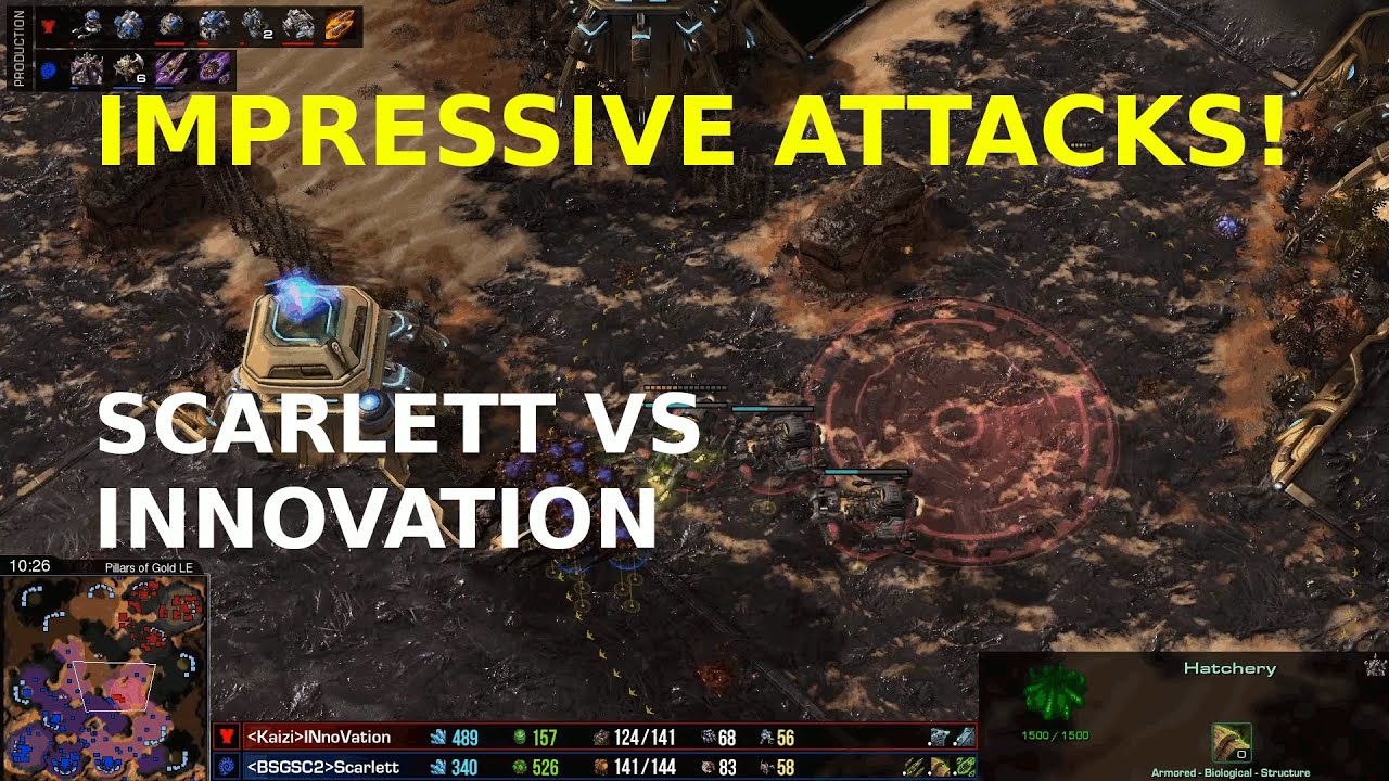 Starcraft 2 - Impressive Attacks! - Scarlett vs Innovation - ZvT ...