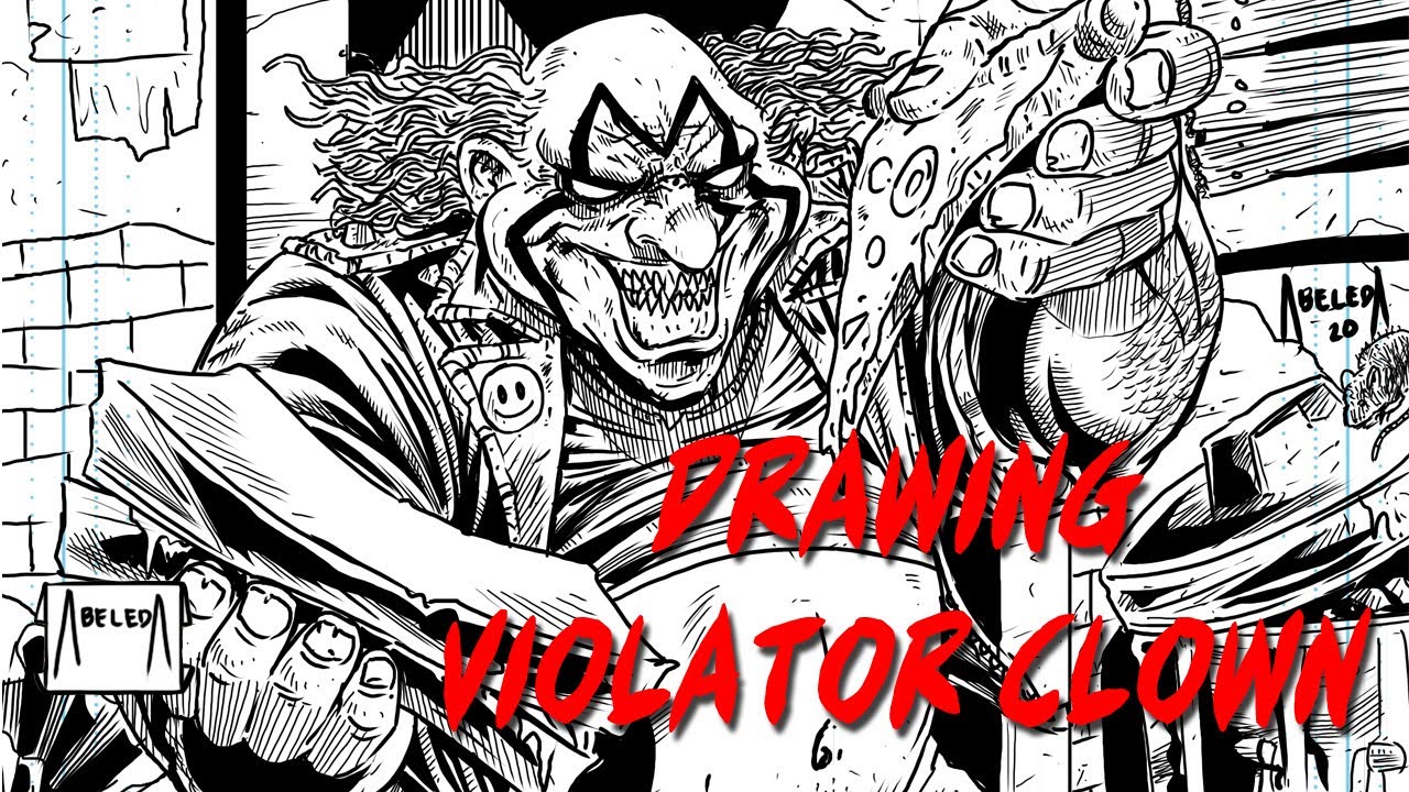 Drawing Violator Clown - YouTube