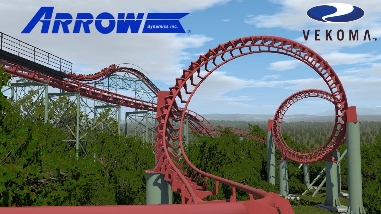 Arrow Dynamics & Early Vekoma Corkscrew Coaster | NoLimits 2 Professional - YouTube