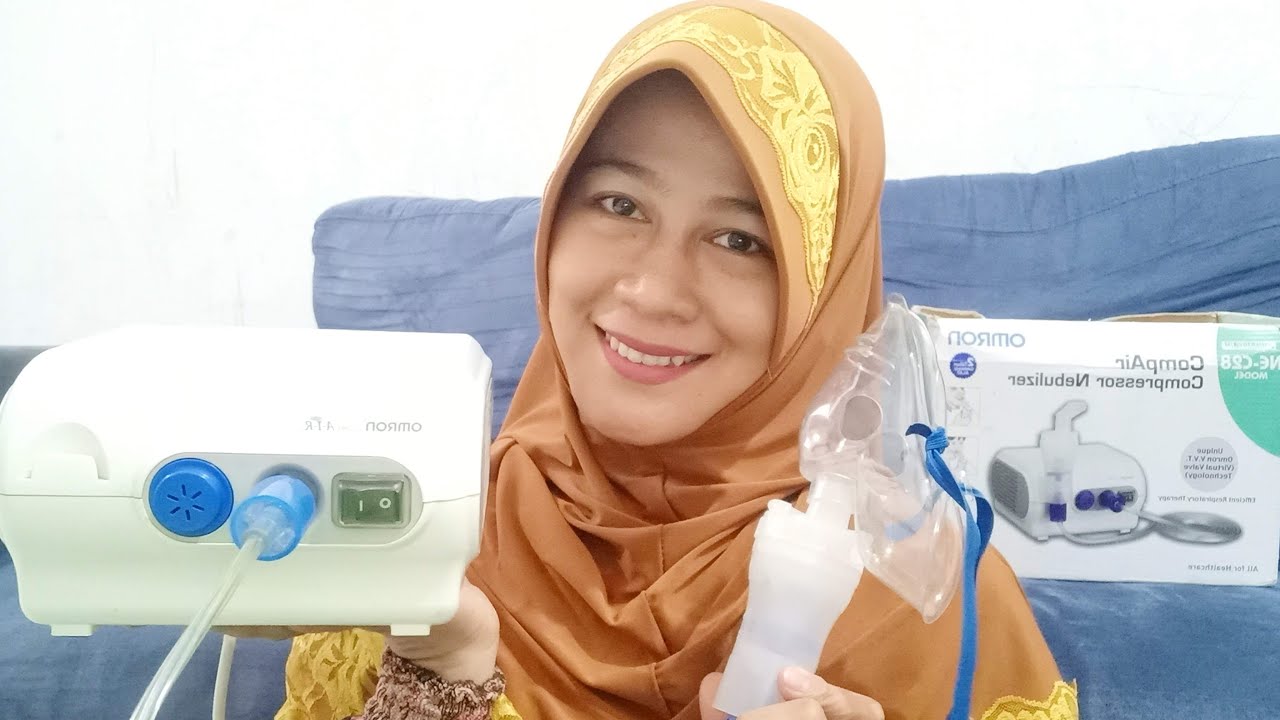Cara menggunakan nebulizer omron NE C28 | takaran obat nebu - YouTube