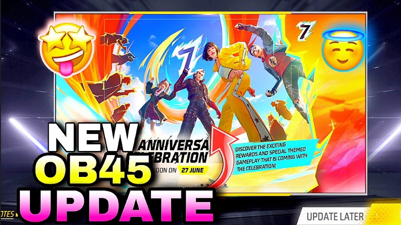 FREE FIRE NEW OB45 UPDATE| FF OB45 UPDATES| FREE FIRE NEW EVENT| FF NEW ...