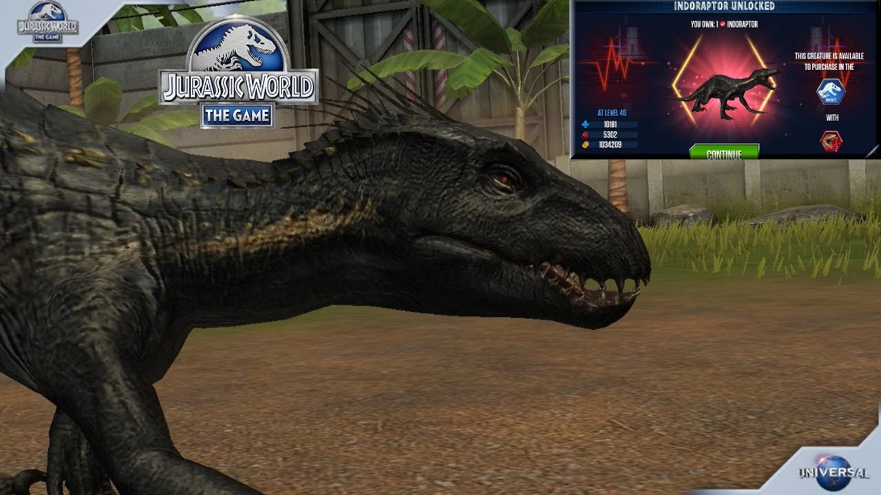 JURASSIC WORLD THE GAME - MY INDORAPTOR HATCHED AND USED IT IN BATTLE ...