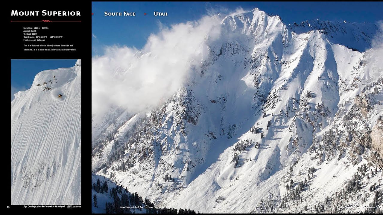 Mt. Superior South Face Skiing - YouTube