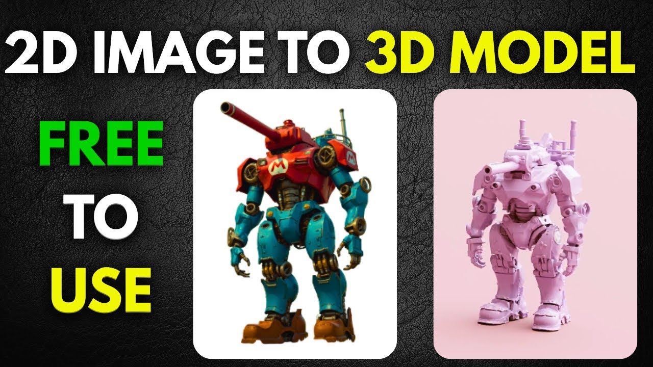How to Convert a 2D IMAGE to 3D MODEL - Direct3D-S2 AI image to 3d model generator - YouTube