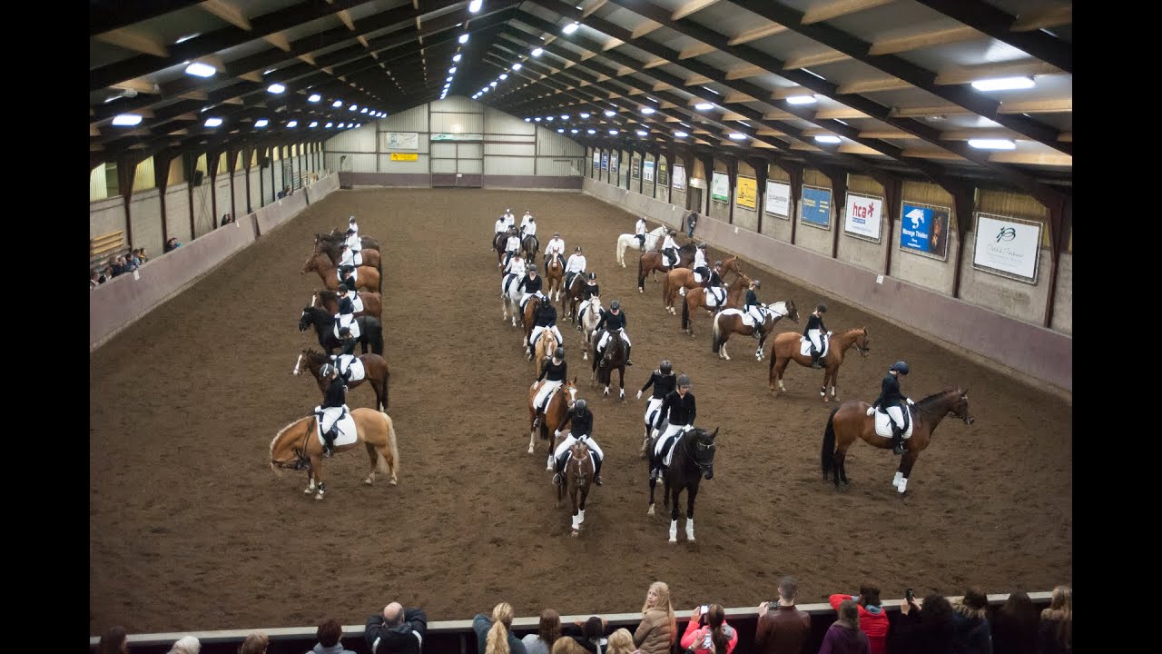 Carrousel kür 32 paarden en pony's bij Manege Thielen - YouTube