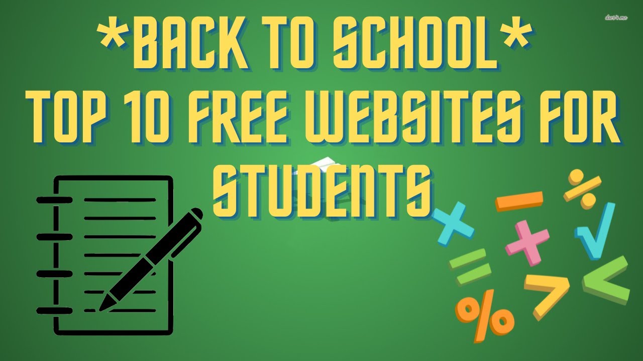 *BACK TO SCHOOL* Top 10 Free Websites Every Student Should Know | 2022 ...